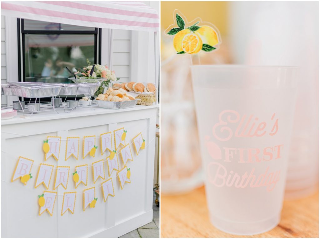 Lemonade Themed Birthday Party and Cake Smash